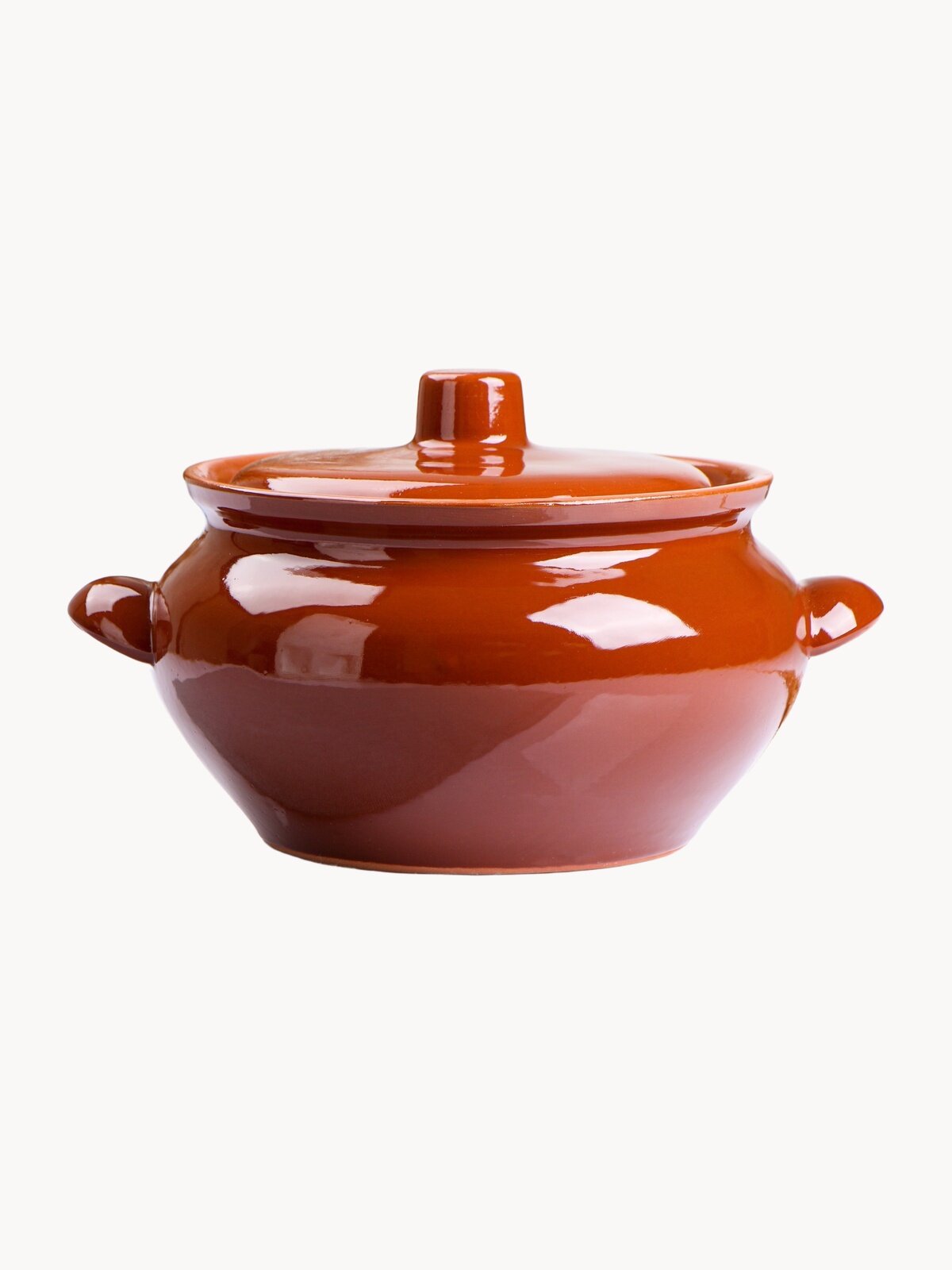 Жаровня Кунгурская керамика, керамика, 3 л, для запекания, с ручками, коричневая