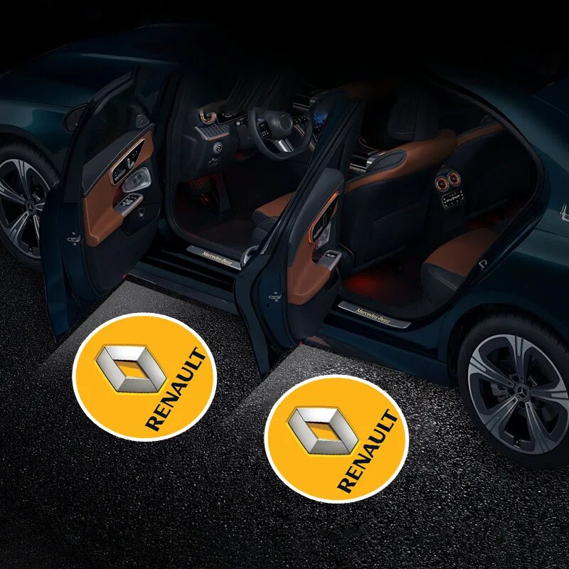 Светодиодный Лазерный Проектор Для Дверей Автомобиля С Логотипом Для Renault Duster, Kaptur, Clio, Logan, Captur, Megane 2, 3