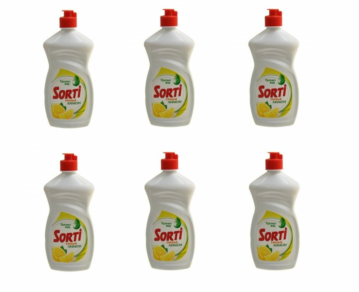 SORTI Бальзам для мытья посуды Лимон, 400 г, 6 шт