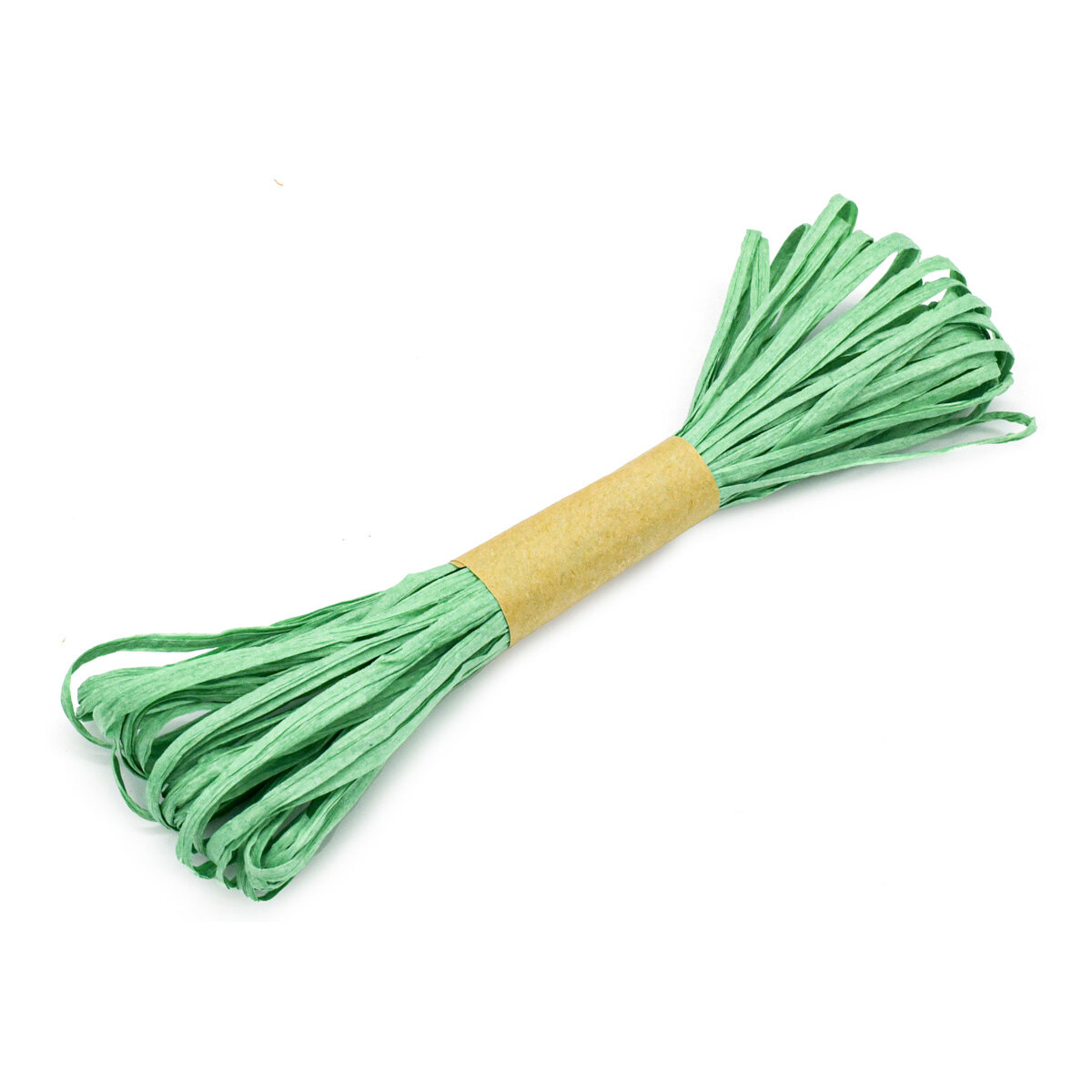 Рафия бумажная 10 м, для флористики, творчества, упаковки подарков, Astra&Craft Креатив (зеленый)