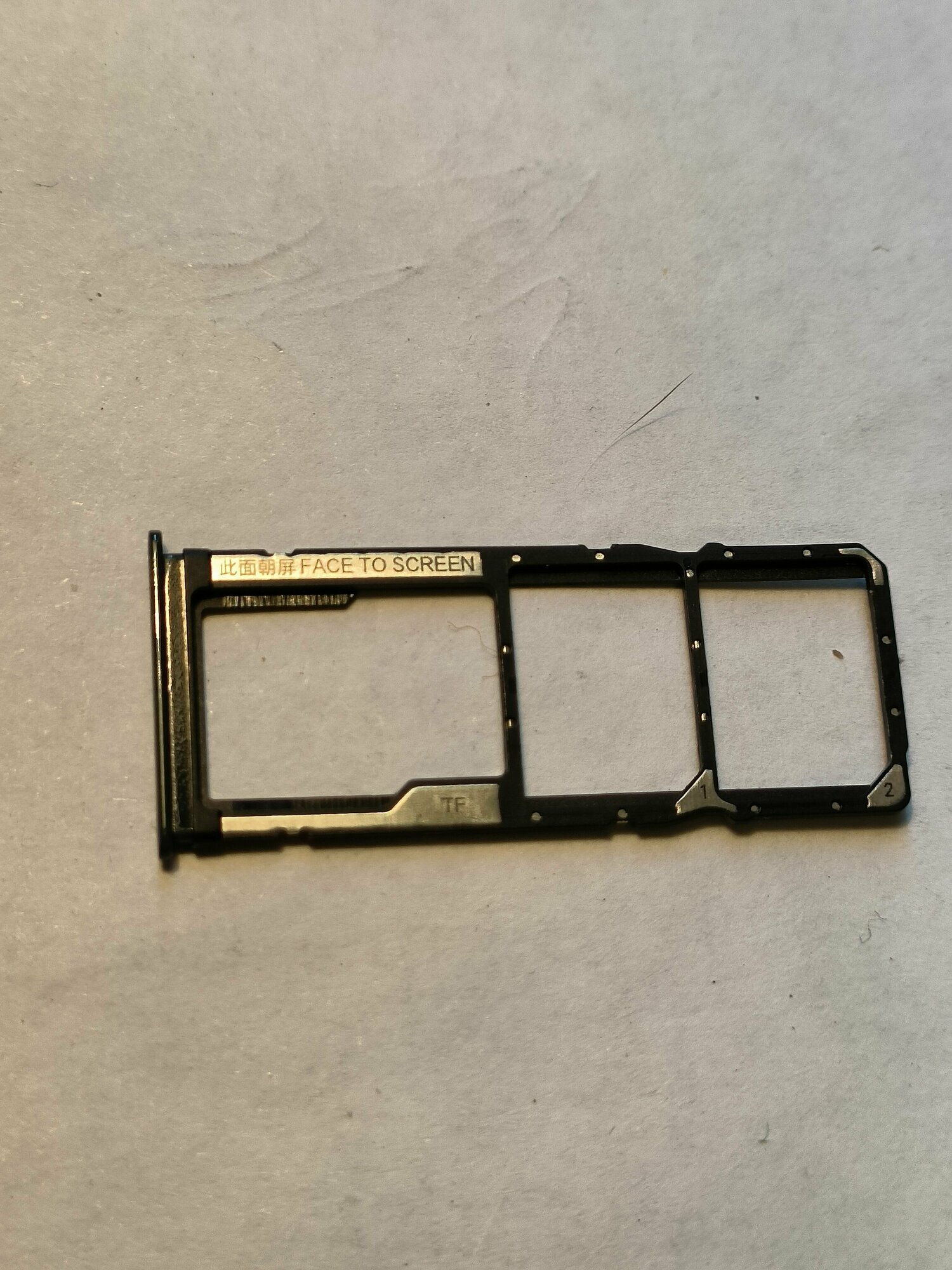 Держатель SIM-карты для Xiaomi Redmi Note 9 (M2003J15SG), cерый