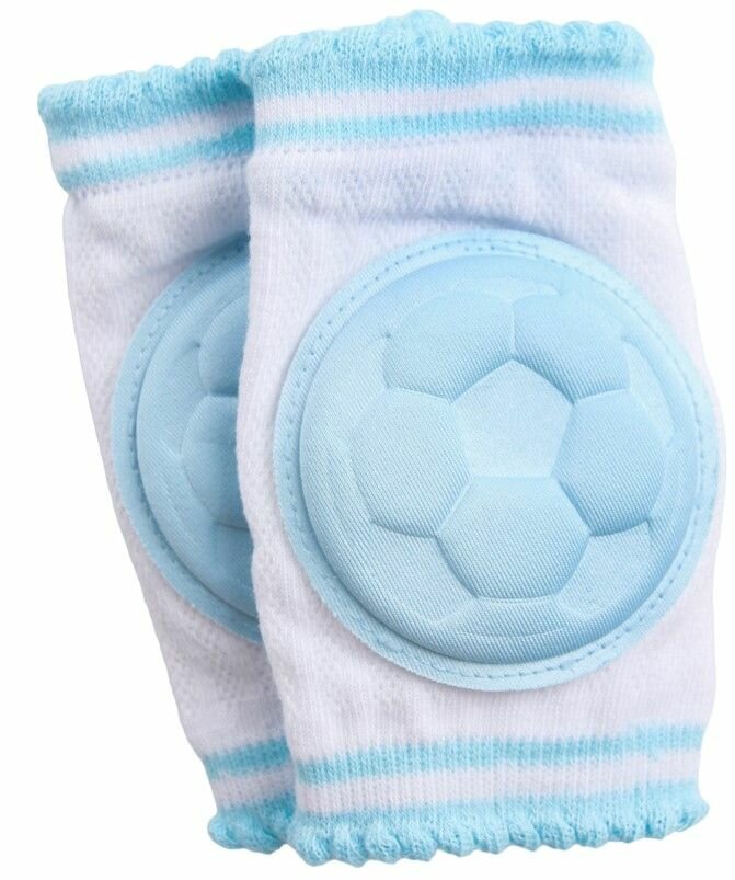 Набор детских наколенников для ползания, безопасность малышей, защита от синяков, ушибов, травм на коленках при падениях, цвет голубой