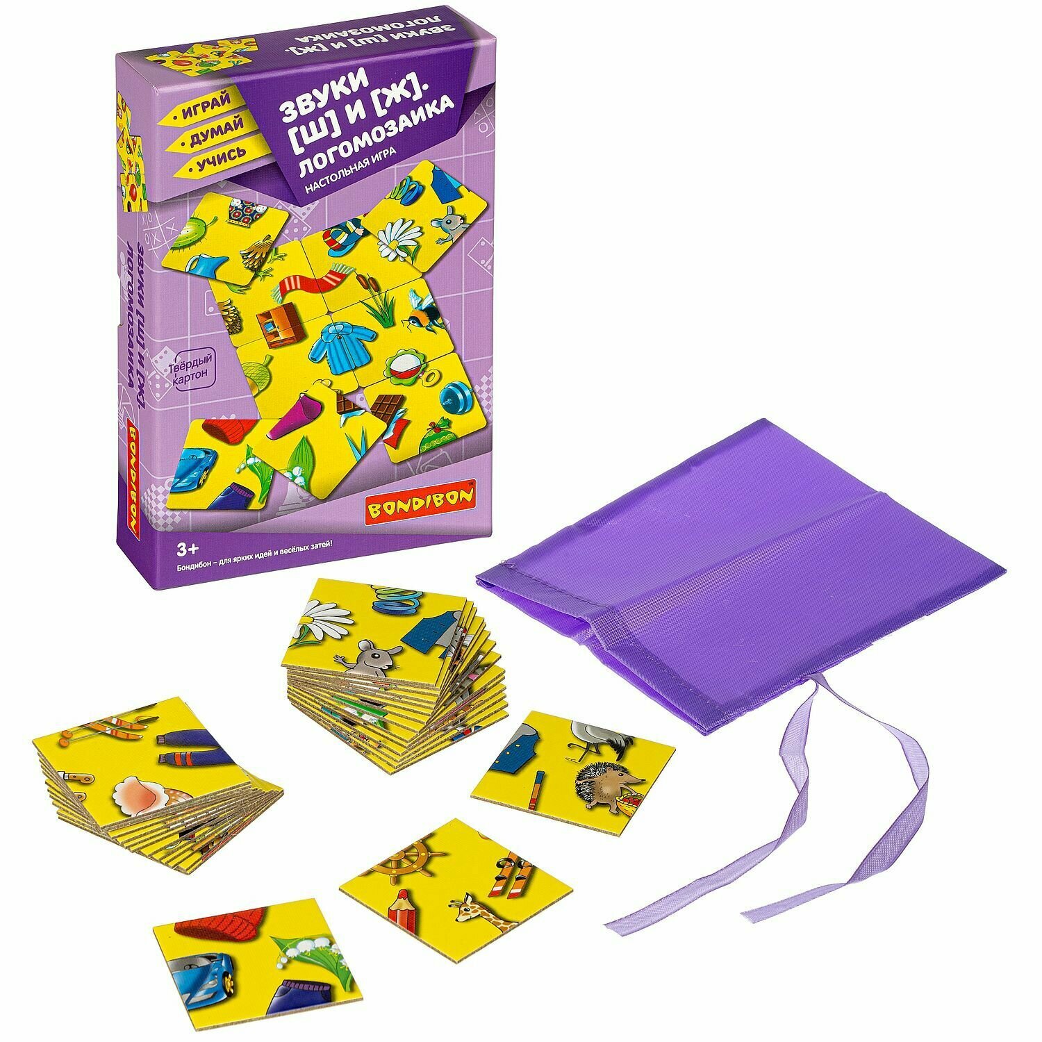 Логомозаика. Звуки настольная игра BONDIBON. 142500