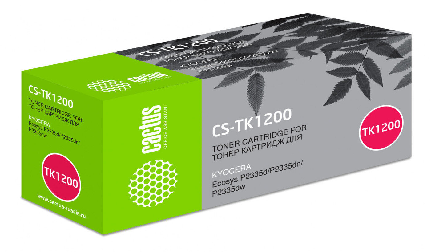 Тонер Картридж Cactus CS-TK1200 черный (3000 стр.)
