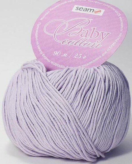 Пряжа Seam BABY COTTON 4309 сирень (5 мотков)