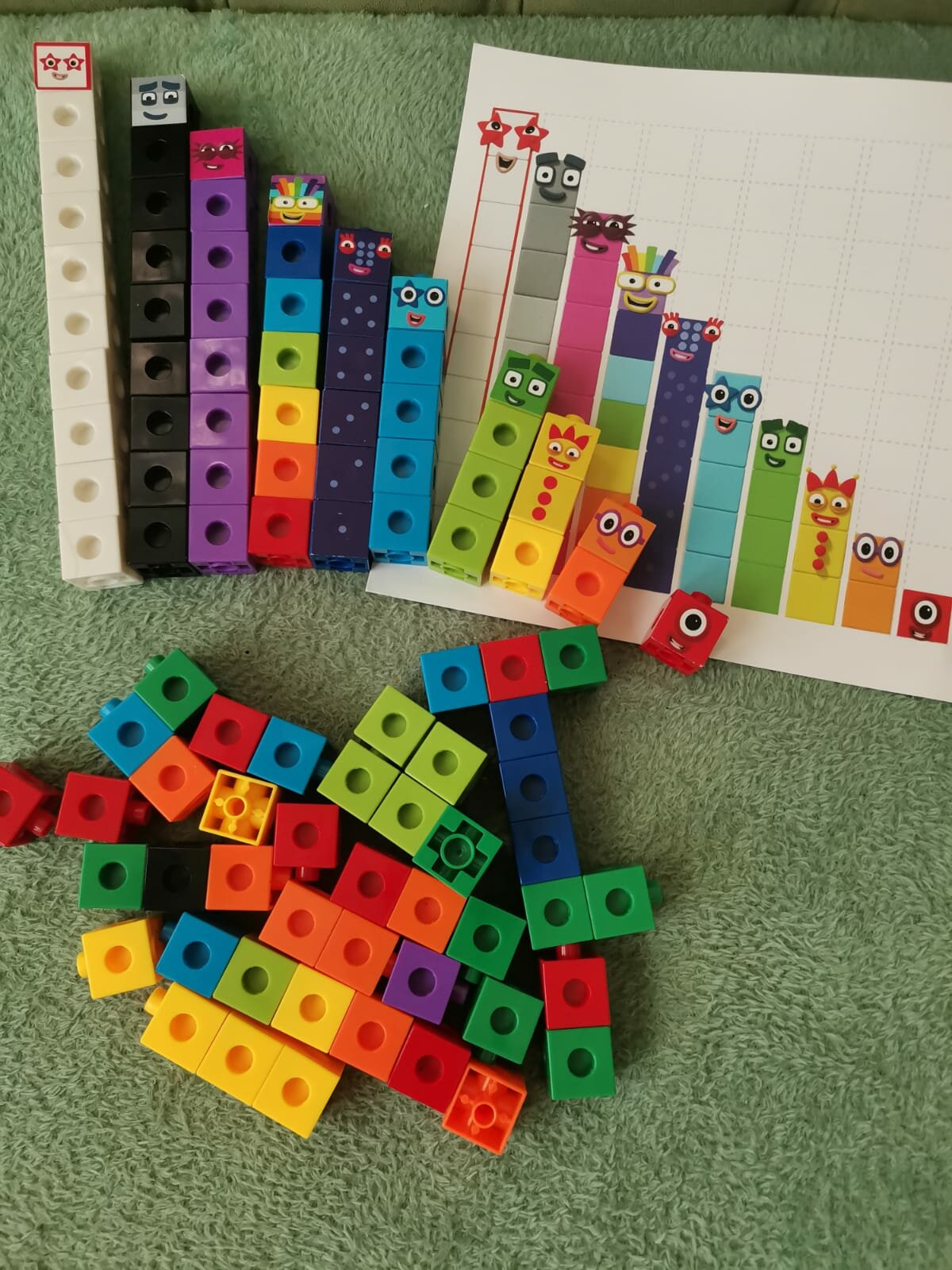 Кубики Nambers конструктор развивающий