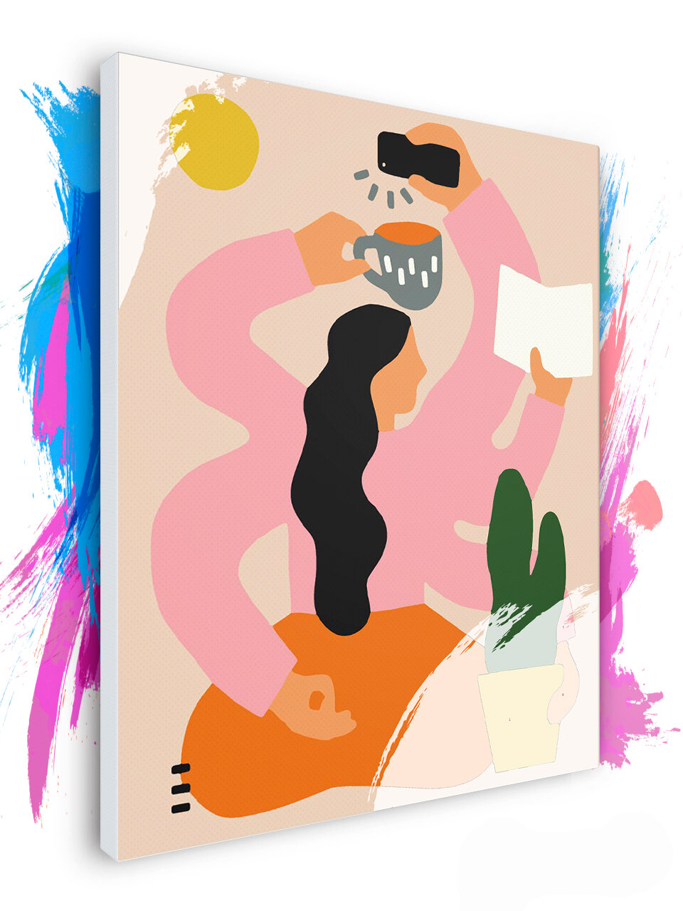 Картина по номерам на холсте Домашний chill, 30 х 40 см