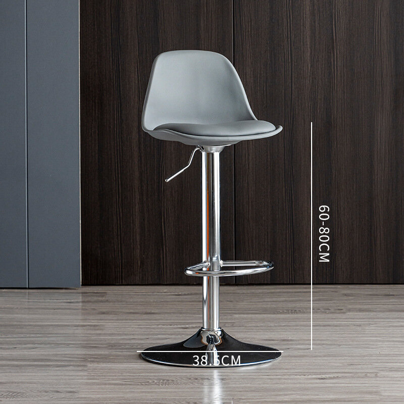 Барный стул, бытовой высокий стул, стул-подъемник, современный простой табурет, стойка регистрации, кассир, барный стул, спинка, высокий барный табурет
