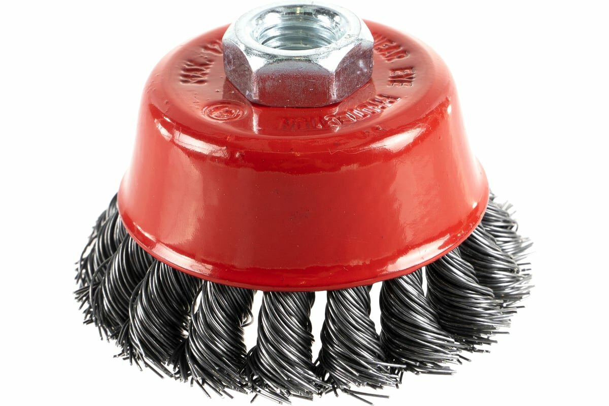 Кедр Щетка чашка 75 мм М14 для УШМ, абразивная насадка для металла 149-0075 208049