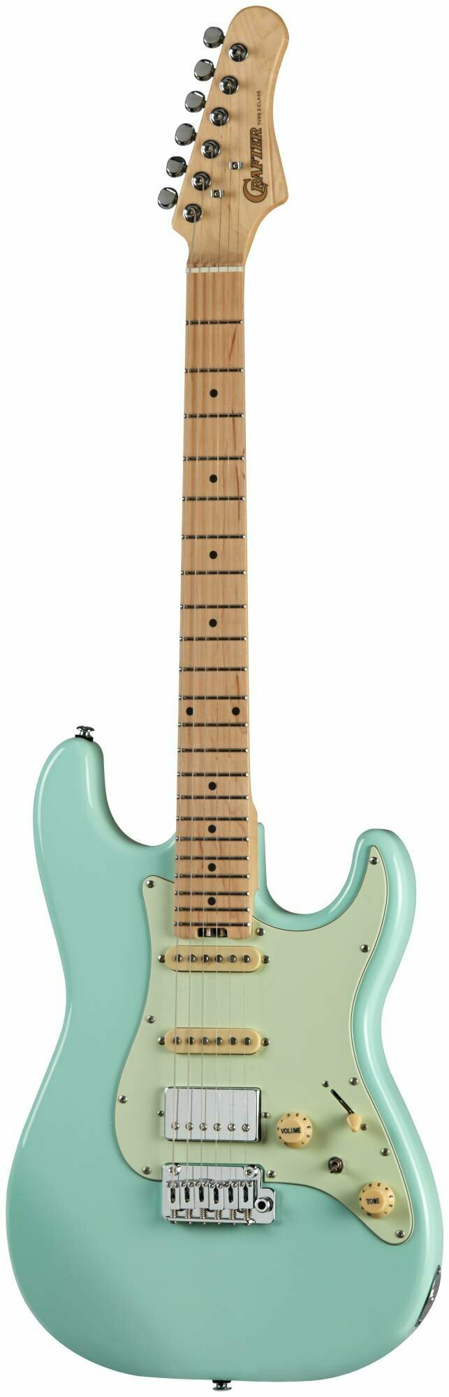 CRAFTER Charlotte (Silhouette) MP Ara Green Электрогитара серия Q3