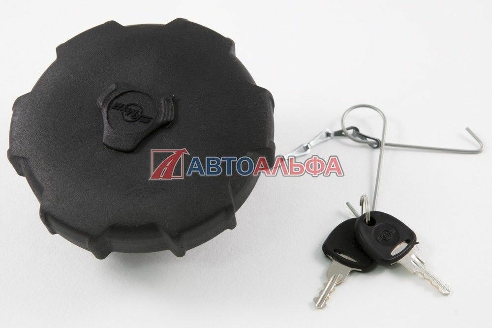 Крышка бака топливного КАМАЗ полуоборотная с ключом пластиковая