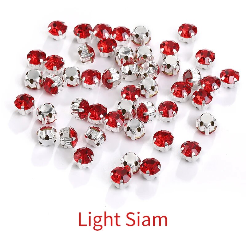 Стразы Light Siam 4 мм, 1440 шт