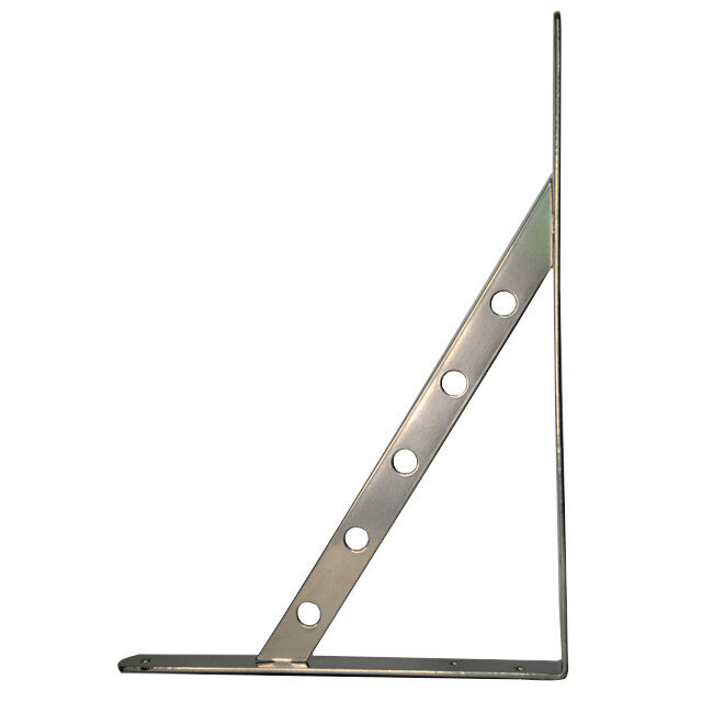 Консоль силовая Альфа 250х350х28мм 50кг хром