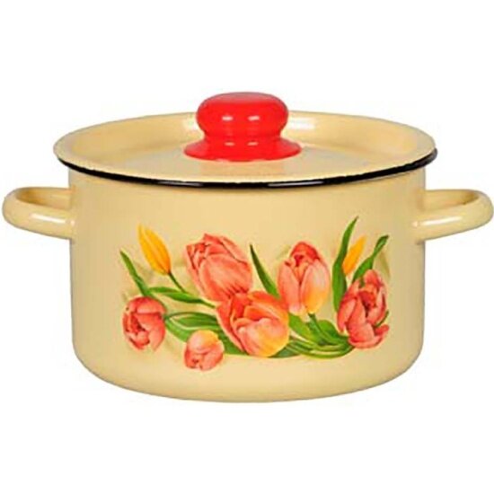 Кастрюля Стальэмаль эмалированная 7,0л 1с18с (1с18с)