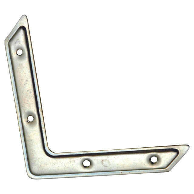 Уголок плоский крепежный, 100х100 мм, L-образный, 90 градусов, оцинкованная сталь