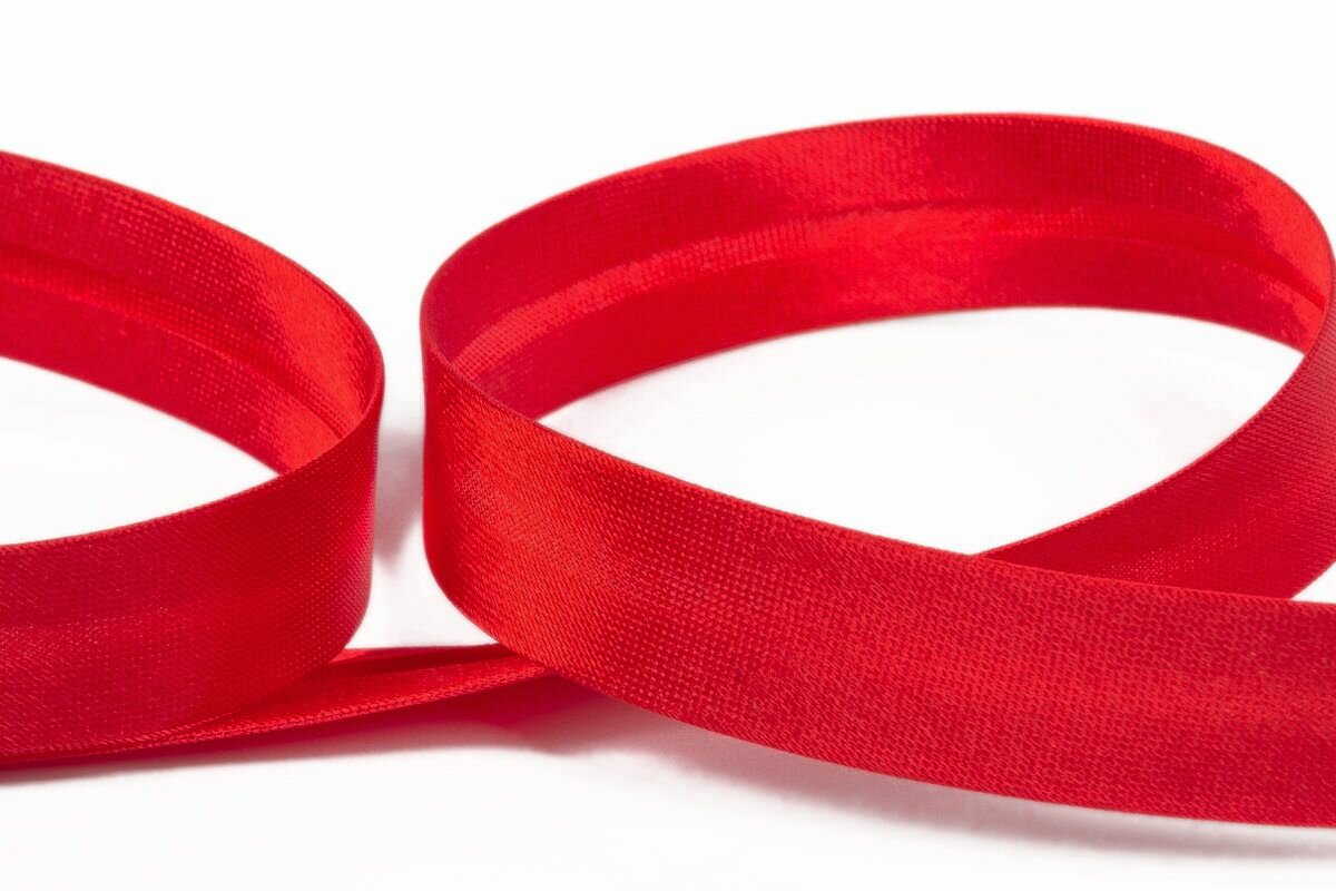 Косая бейка "Gamma" GK-15P 14 - 15 мм 132 м 1 м №100 красный