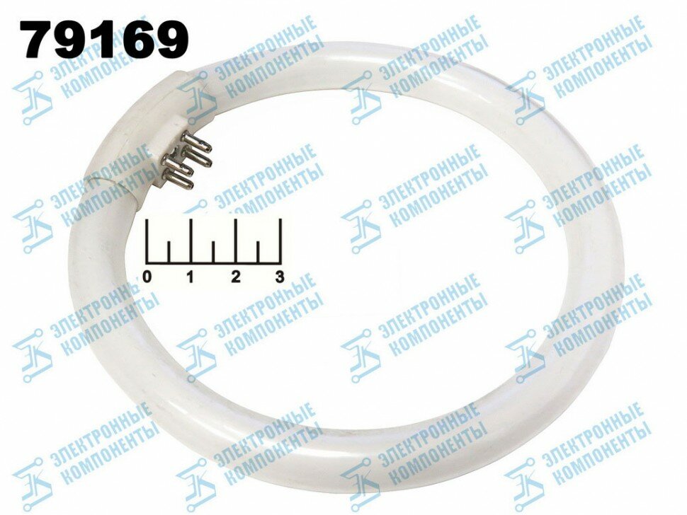 Лампа люминесцентная T4 10W G10Q 6400K белый холодный