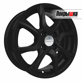 Диски литые SKAD Тулон 6.0х15/4х114.3 D67.1 ET44.0, Черный матовый