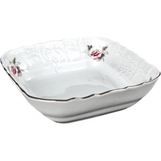 Салатник Bernadotte "Бледные розы отводка платина" 16 см