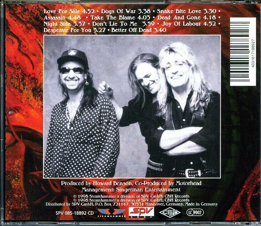 MOTORHEAD - Snake Bite Love 1998 г — фото 1