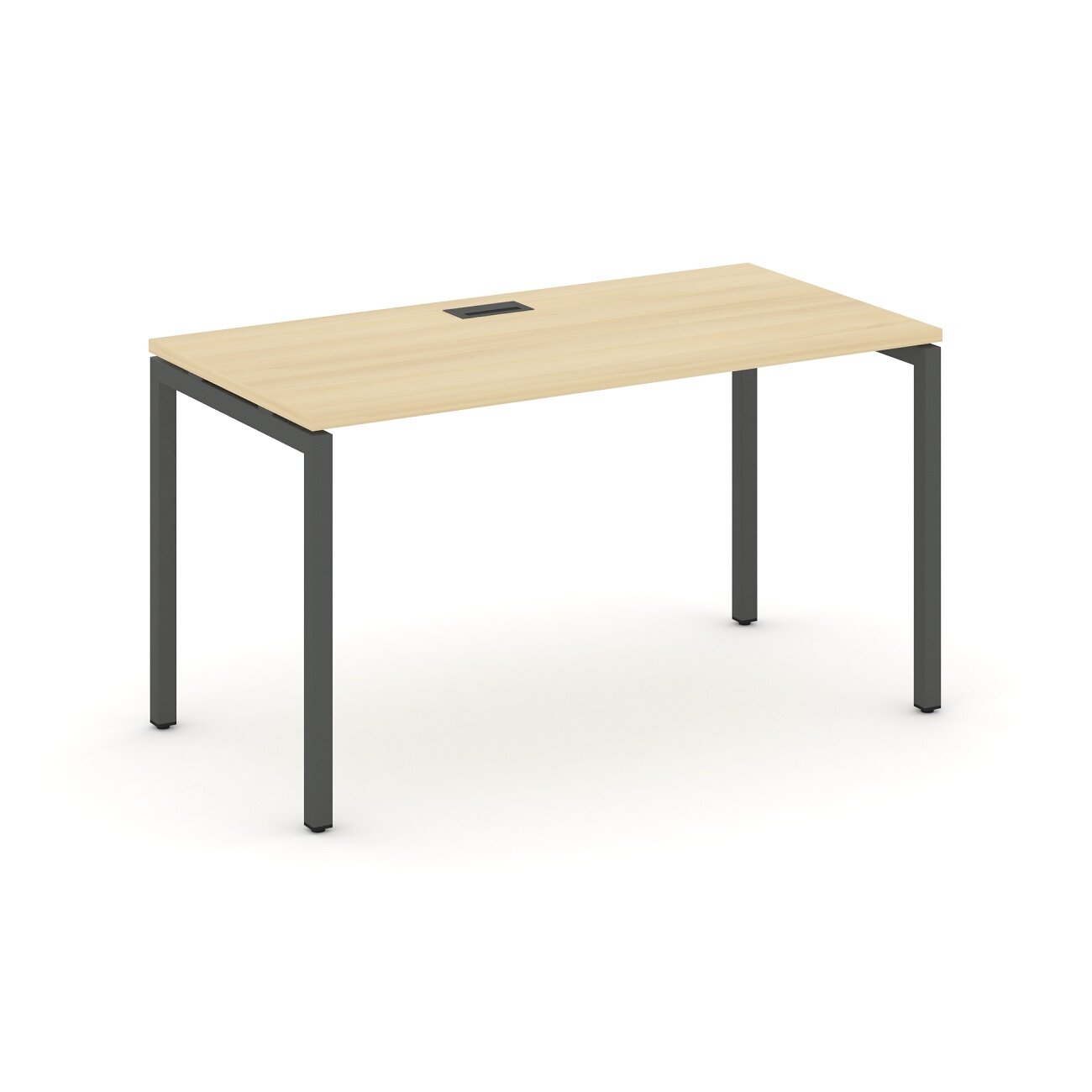 Стол письменный П-образный м/к (сечение 40х40) Style Project Riva SN-4P. SP-013 Акация Лорка/Антрацит мет. 1380*700*750