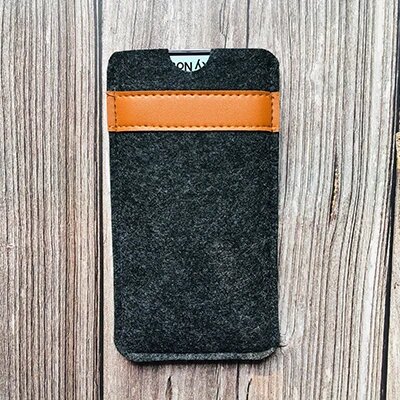 Ультратонкий чехол для телефона из шерстяного фетра ручной работы для iPhone17 Про Макс, Dark gray
