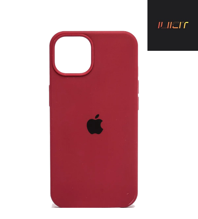 Чехол iPhone 16 Pro Silicon Сase APL WS (с лого), темно-красный № 24 (IS020480)