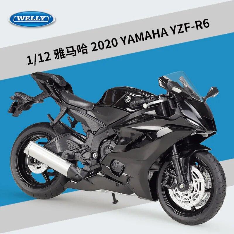 Welly 1:12 Yamaha YZF-R6 R 6 металлическая модель мотоцикла YZF-R6