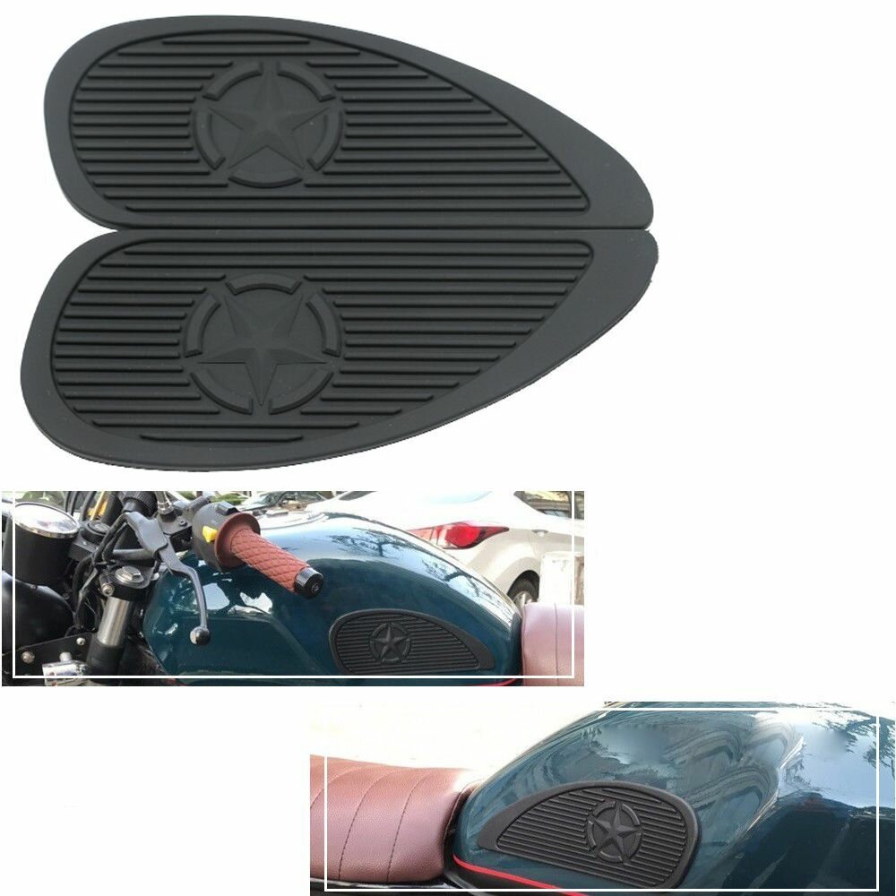 Резиновые защитные боковые накладки (наклейки) на бак, 2шт