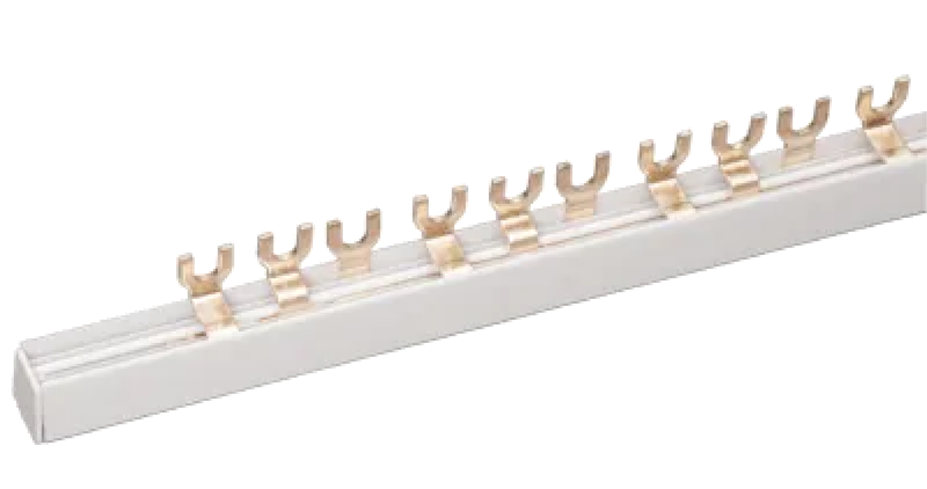 Шина соединительная IEK / ИЭК FORK, вилка, медь/пластик, 1м, 3 фазы, 63А