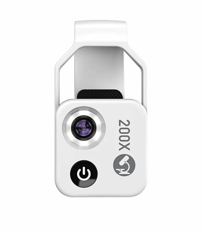 Универсальный портативный микроскоп для мобильного телефона высокой четкости 200x со светодиодной подсветкой