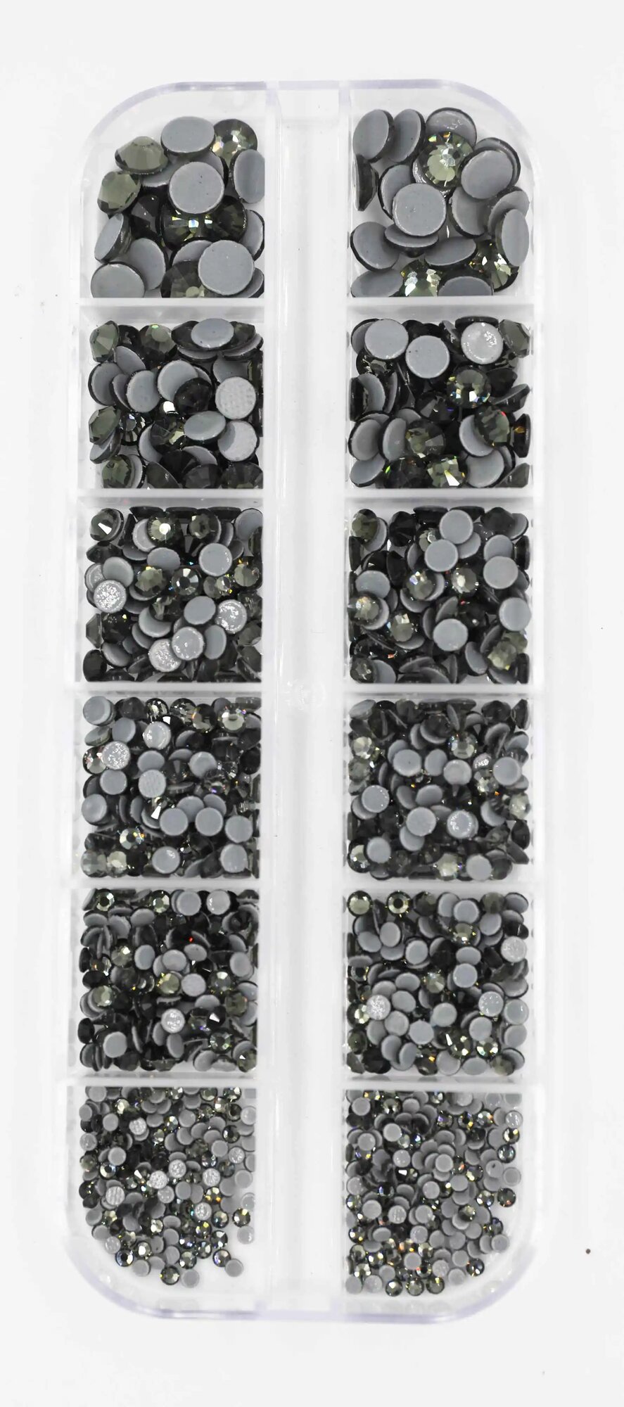 Горячий ф ix стразы, хрустальные камни, 40 цветов, 1000 шт./коробка Black Diamond
