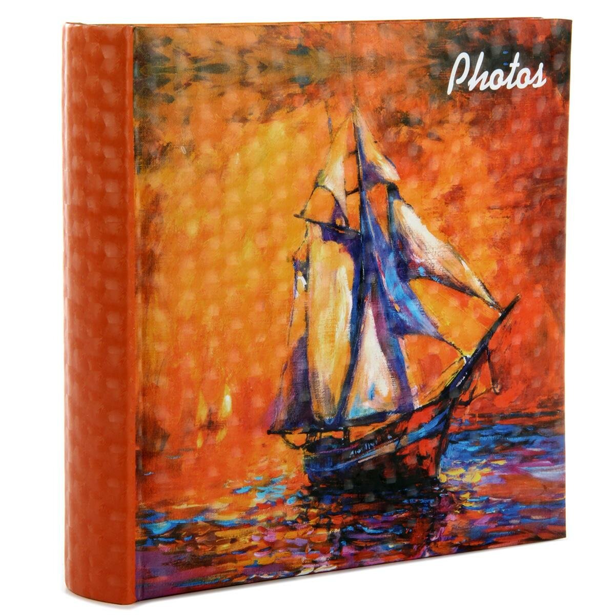 Фотоальбом Pioneer на 200 фотографий, 10х15 см, бумажный карман с мемо, книжный переплет, 3D эффект, travel (121348)