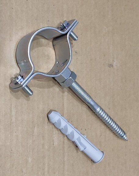 Хомут фиксирующей опоры OTER для больших нагрузок 40 мм (11/2") с дюбелем