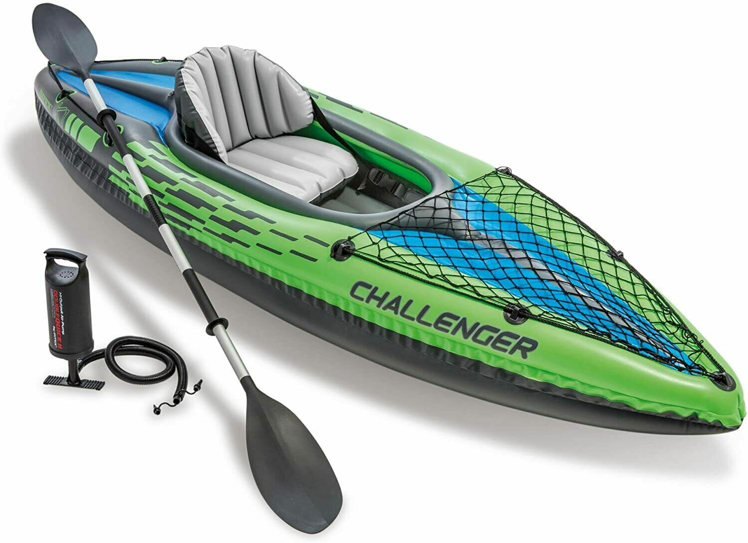 Надувная лодка-каяк Intex Challenger K1 Kayak 68305, устойчива к агрессивным средам, 100кг