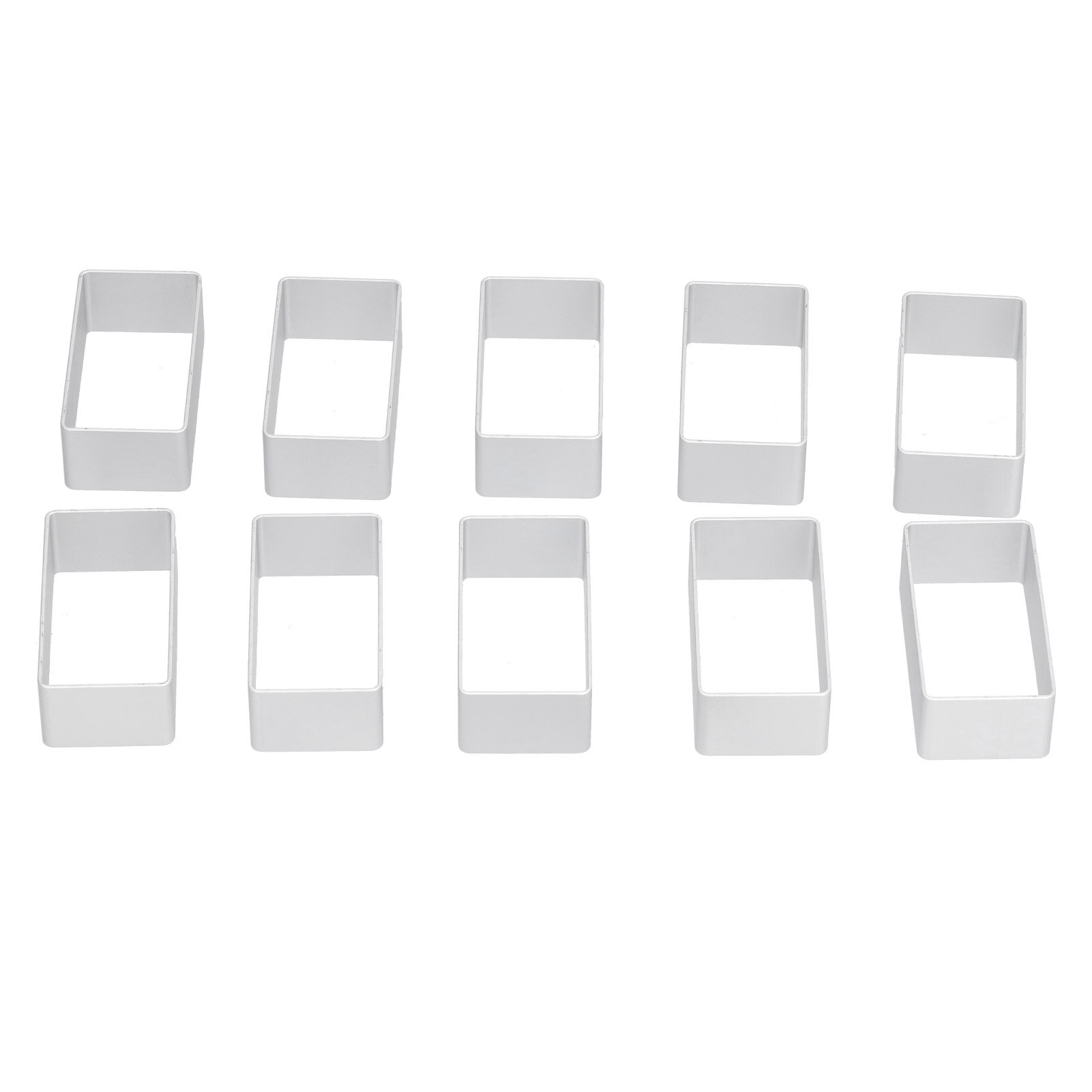 Набор форм для торта Луна из нержавеющей стали, 10 шт, большой прямоугольный формочка для печенья, набор форм для выпечки сделай сам , для печенья и печенья