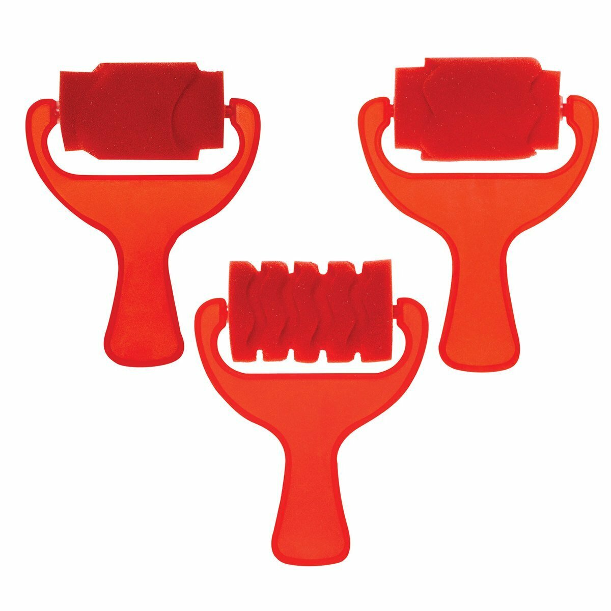 Валики для рисования JOVI набор 3 штук, фигурные, ширина 7 см (811)