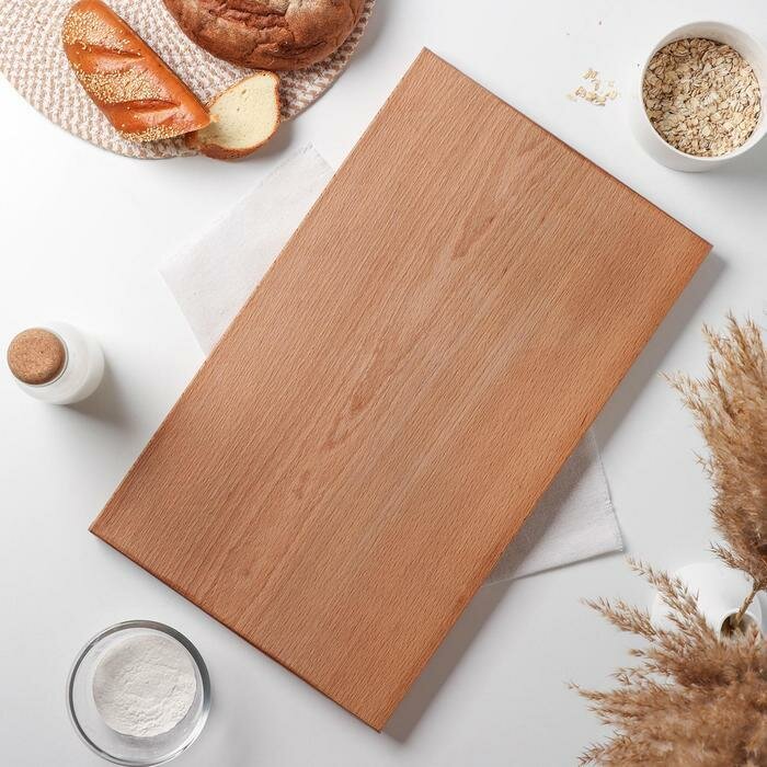 Доска разделочная Magistro цельный массив бука, 50х30х3 см