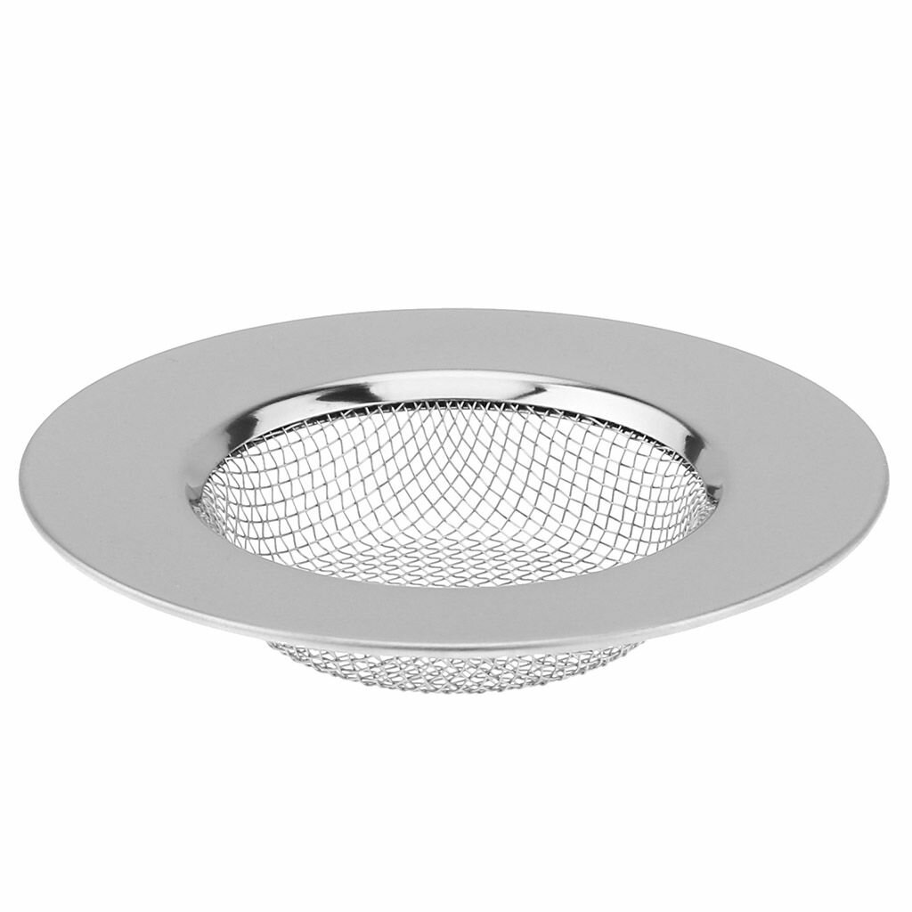 Пробка-сетка для раковины КНР из нержавеющей стали "Сетка №1", диаметр 7,6см, высота 1,5см, внутренний диаметр 4,5 см