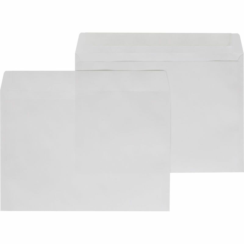 Конверты Ecopost Белые, стрип, C4, 229х324 мм, без заполнения, 80 г/м2, белизна 92-100%, 500 шт