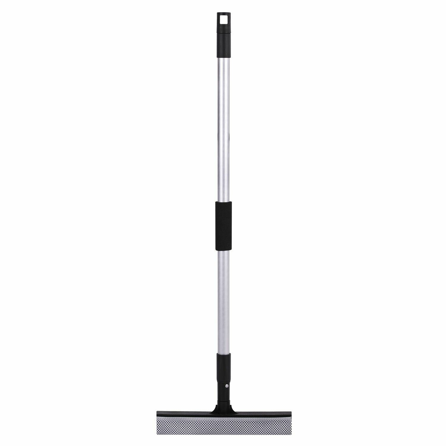 Швабра для окон на телескопической ручке КНР длина 75-120 см, губка стяжка, ручка (ОКН 115)