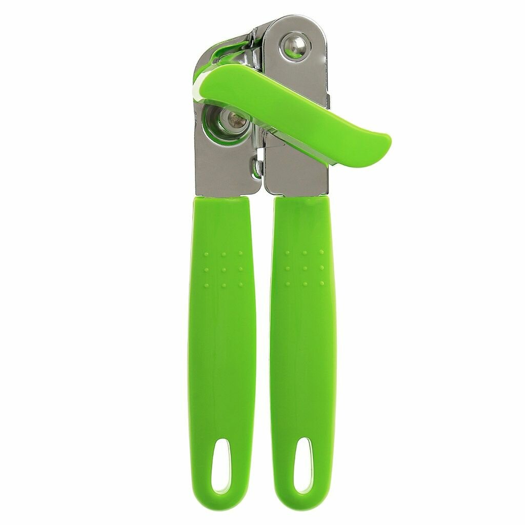 Консервовскрыватель КНР "Бабочка", Весна, нержавеющая сталь, 19х5,4х5 см, пластмассовые ручки, цвета микс