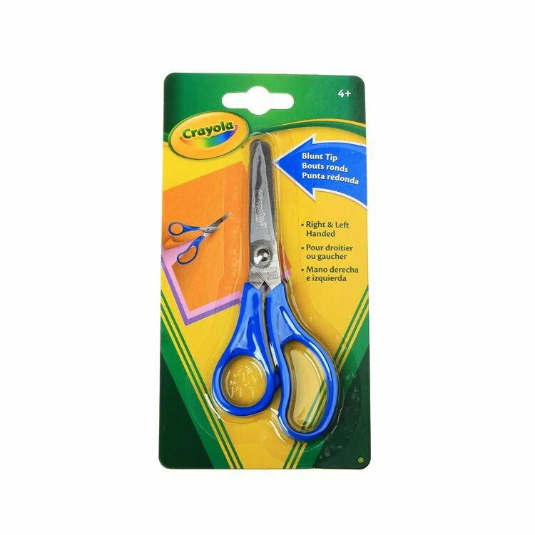 Crayola детские безопасные ножницы с закругленными концами, подходят для левшей и правшей