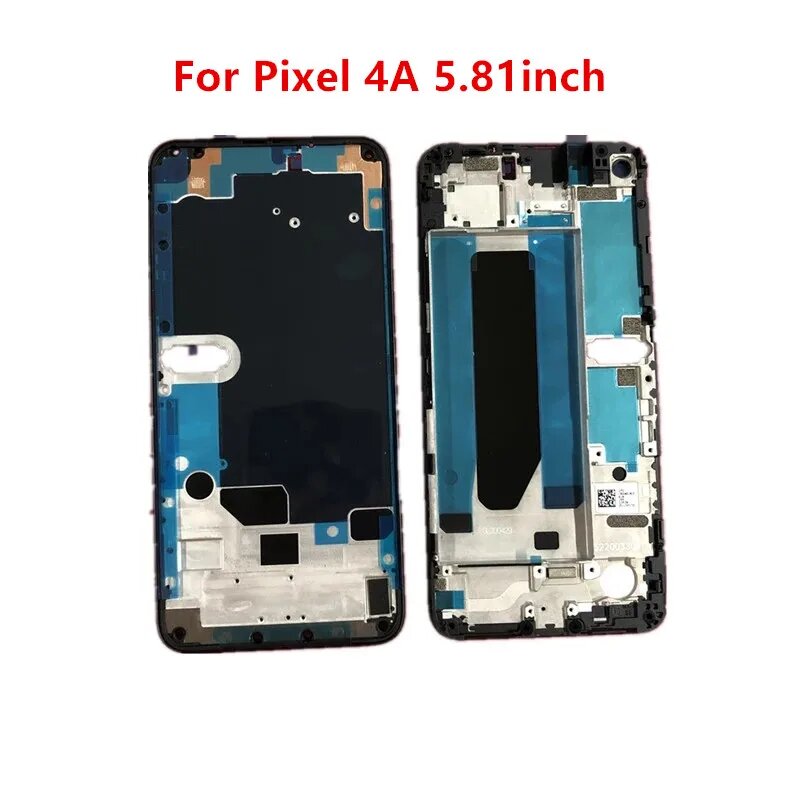 Передняя средняя рамка Pixel4A для Google Pixel 4A 5G, корпусная панель, лицевая панель ЖК-дисплея, замена запасных частей для ремонта телефона