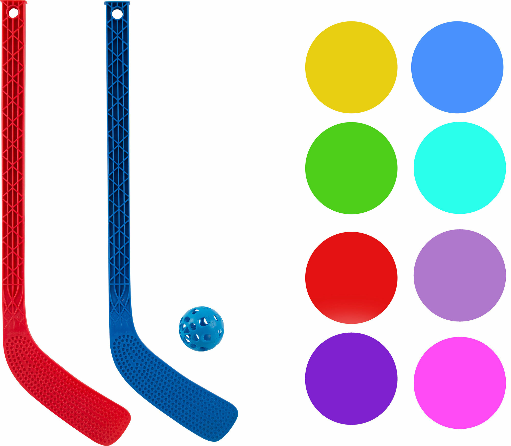 Набор для игры в хоккей ( 2 клюшки+ 2 шара) АП209, цвета в ассортименте, без возможности выбора