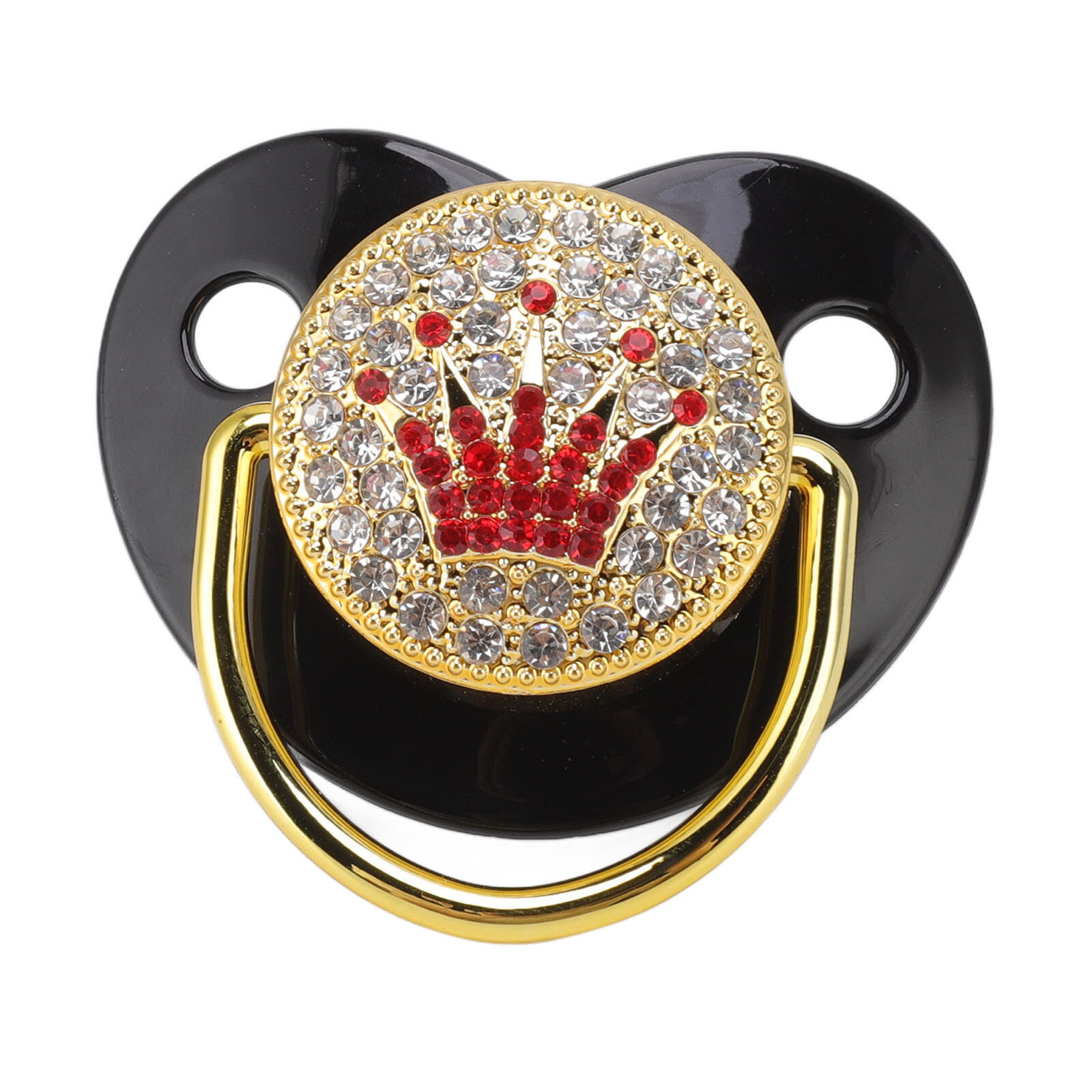 Детская соска Ультралегкая мягкая блестящая силиконовая соска для новорожденных от 6 до 18 месяцев, черная