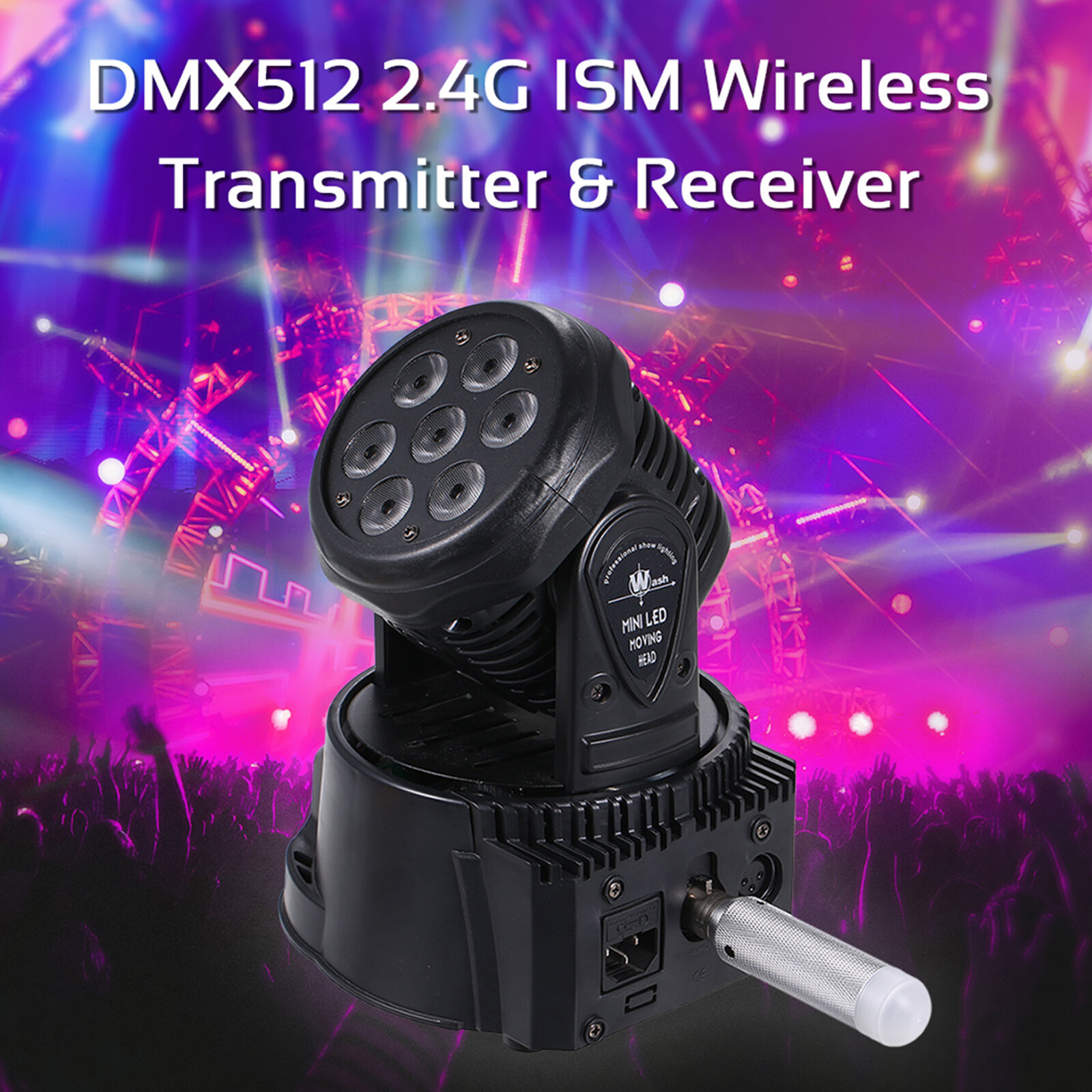 Беспроводной контроллер DMX512 , 4 приемника, для DJ, бара, вечеринок, стандарт США