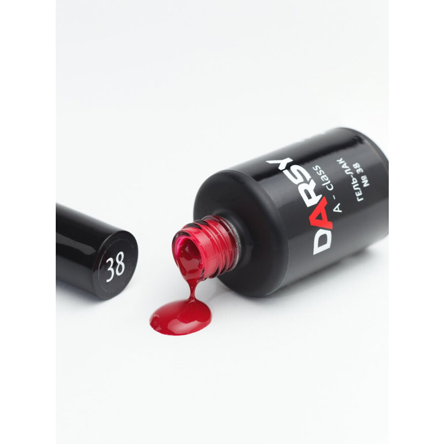 DARSY, Гель-лак молочно-малиновый № 38, 8 мл