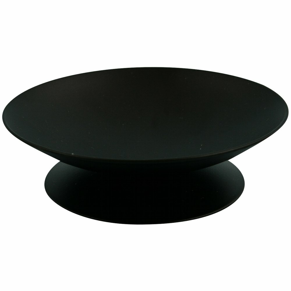 Подсвечник Мультидом "Кувшинка", с иглой, цвет черный, 5,5x8x2,5см