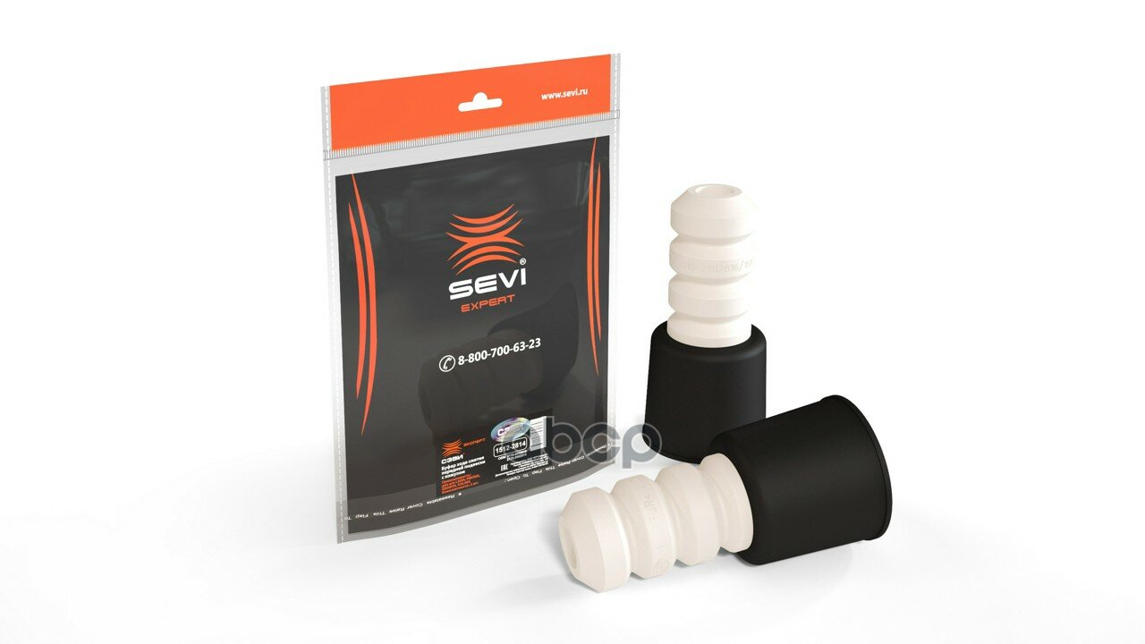 Буфер хода сжатия передней подвески с кожухом "сэви-эксперт" LADA Priora, Granta, Kalina II SEVI 15122814 SEVI арт. 1512-2814